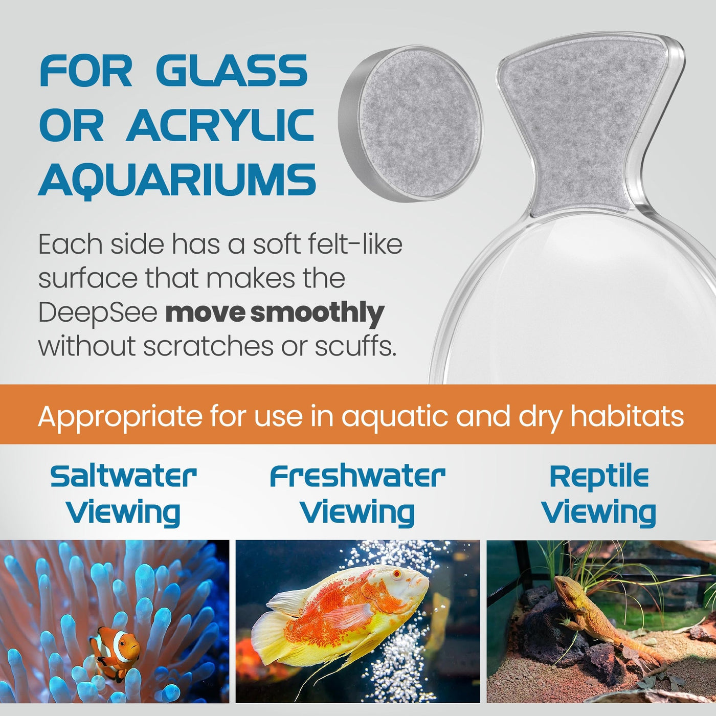 Flipper - DeepSee Viewer - Standard 4" - Clear — Buce Plant