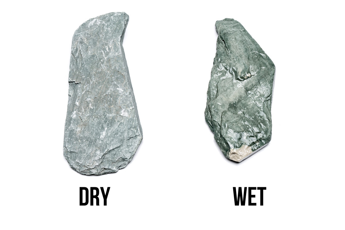 Grey River Slate Aquarium Hardscape — Buce Plant