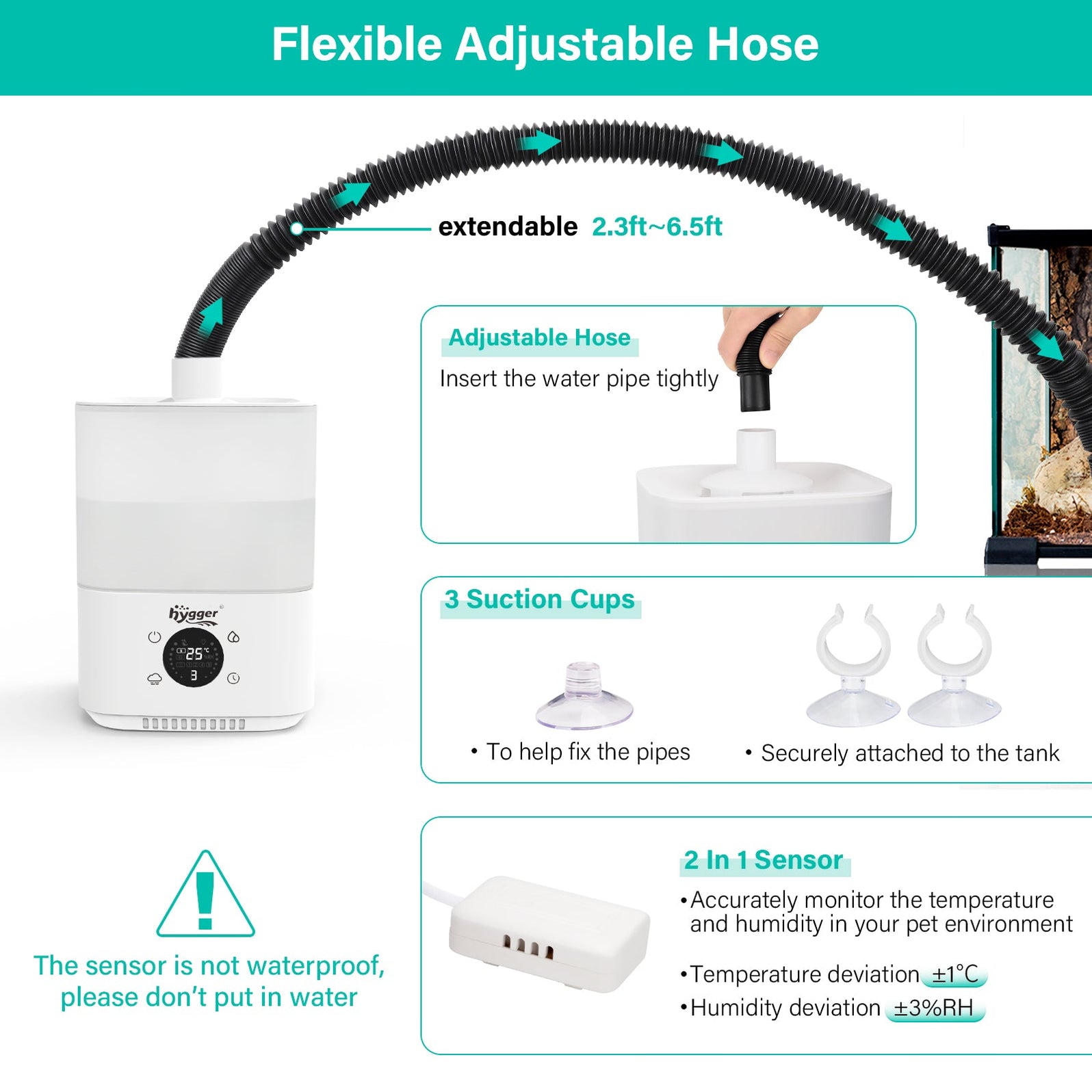 Hygger - Humidifier with Hygrometer & Thermometer — Buce Plant