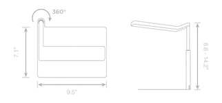 ONF Flat Nano+ Stand LED Light - White — Buce Plant